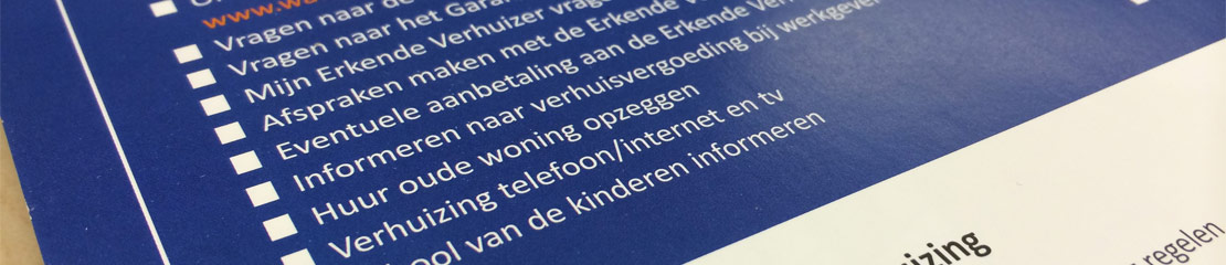 Verhuis checklist van Erkende Verhuizers Download hier gratis